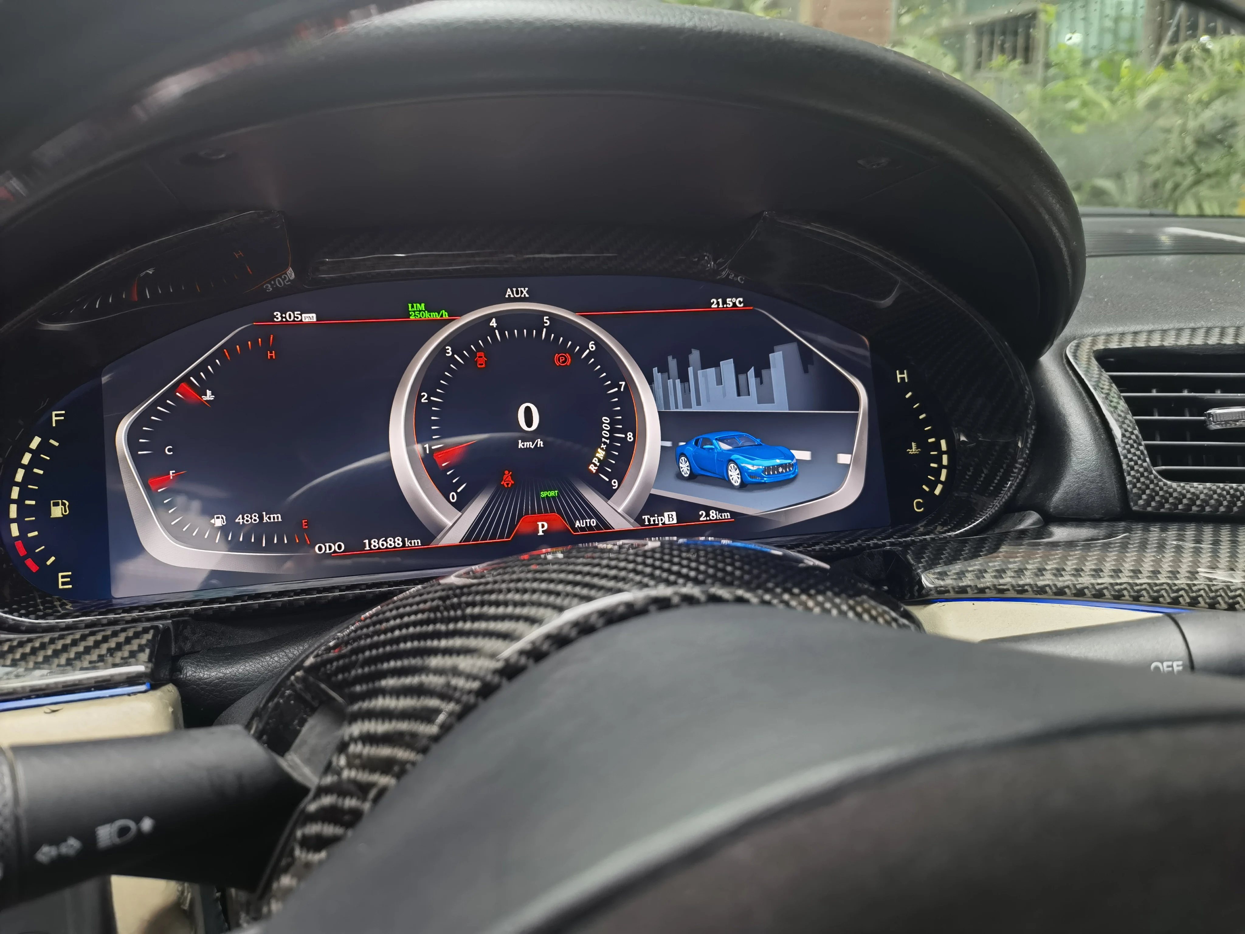 For Maserati GT/GC Grancabrio GranTurismo Android Car Digital Cluster ...