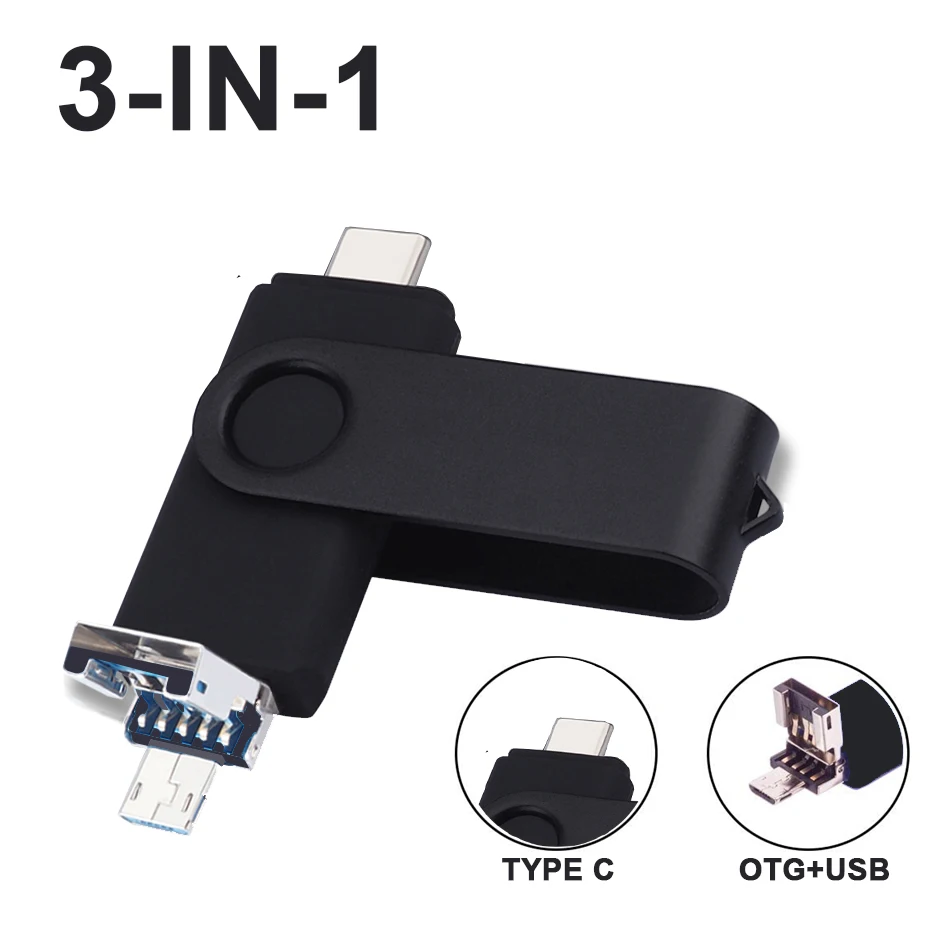Unidad-flash-usb-3-en-1-Memoria-Micro-Usb-de-2000G-64GB-32GB-Adaptador ...