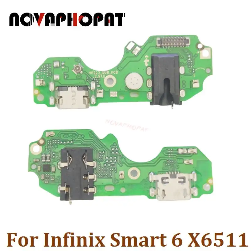 Novaphocat-cargador-USB-para-Infinix-Smart-6-X6511-conector-de-Audio ...