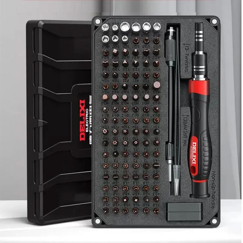 DELIXI-ELECTRIC-107-in-1-Screwdriver-Kit-Screwdriver-Set-with-102-Bits ...