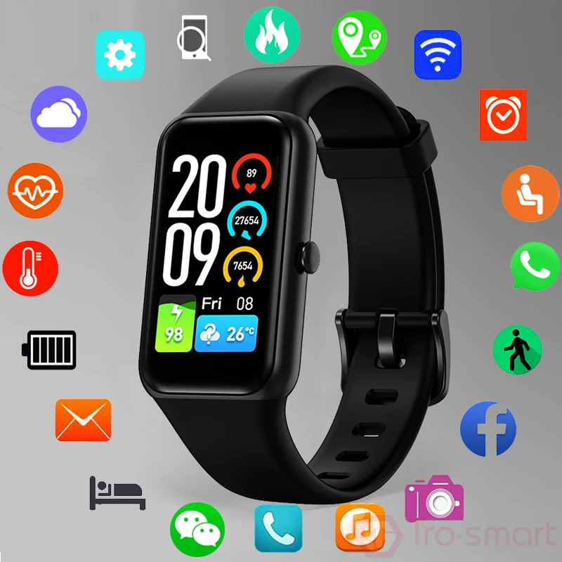 Full-Touch-Smart-Band-Fitness-Bracelet-Men-Women-Sport-Smartband-Blood ...