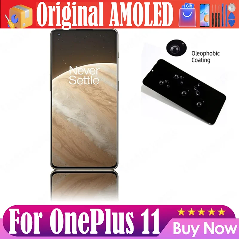 Original AMOLED For OnePlus 11 PHB110 CPH2449 CPH2447 CPH2451 Pantalla ...
