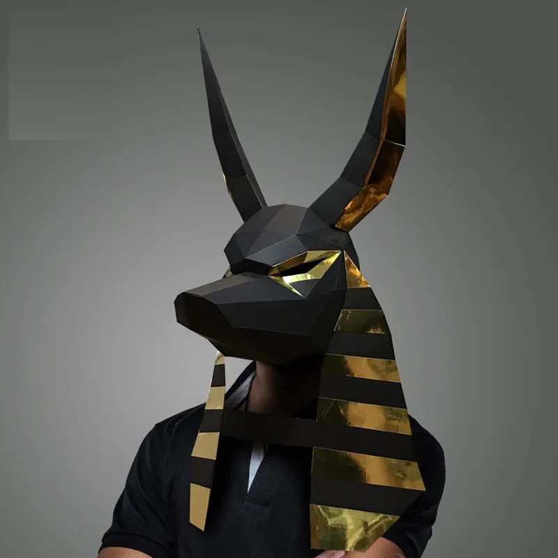 Anubis Mask Paper Mache