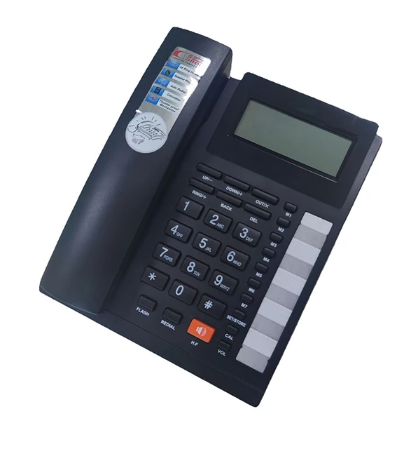 Corded Telephone Desktop Landline Telephone With Caller ID, Adjustable ...