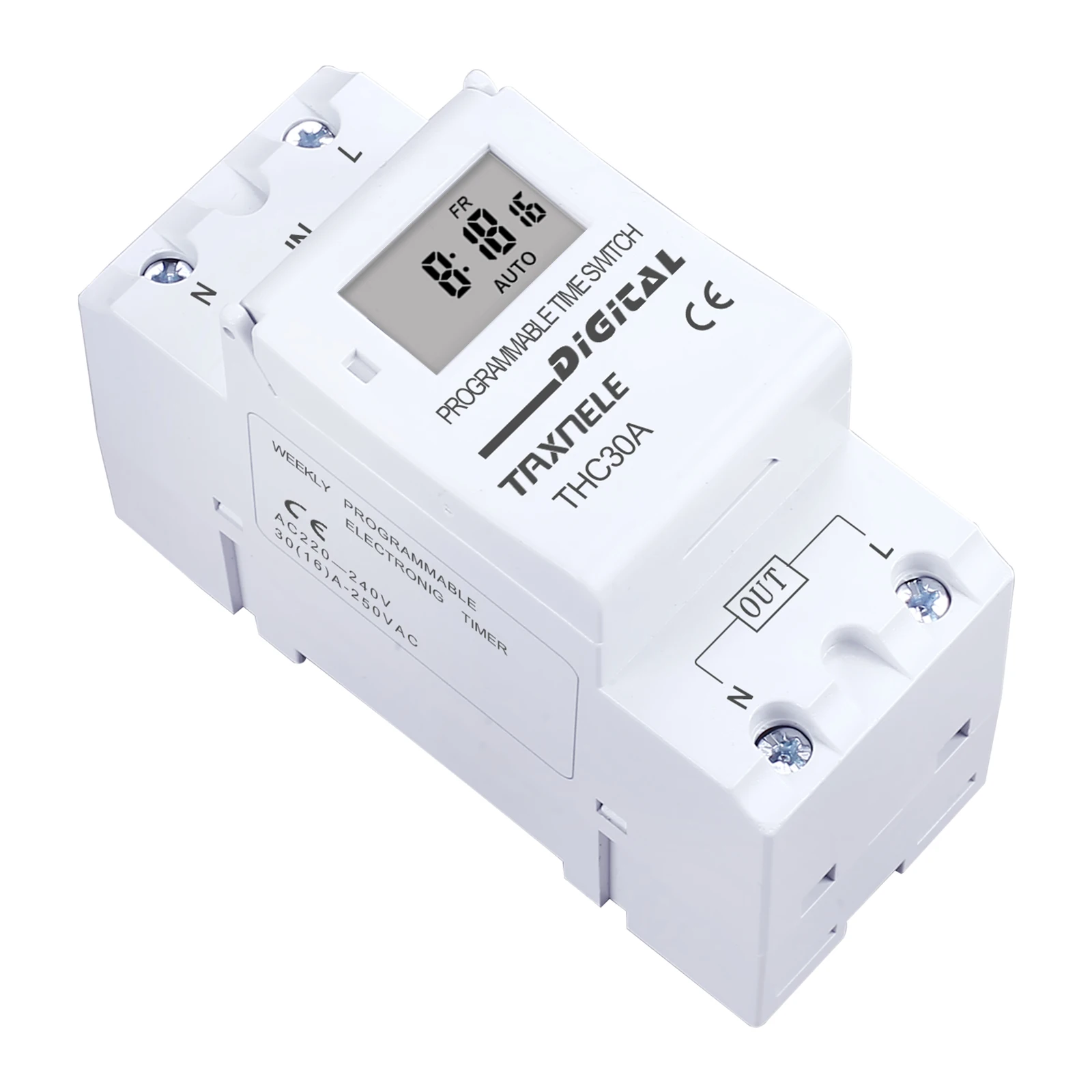 New type Din Rail 2 wire Weekly 7 Days Programmable Digital TIME SWITCH ...