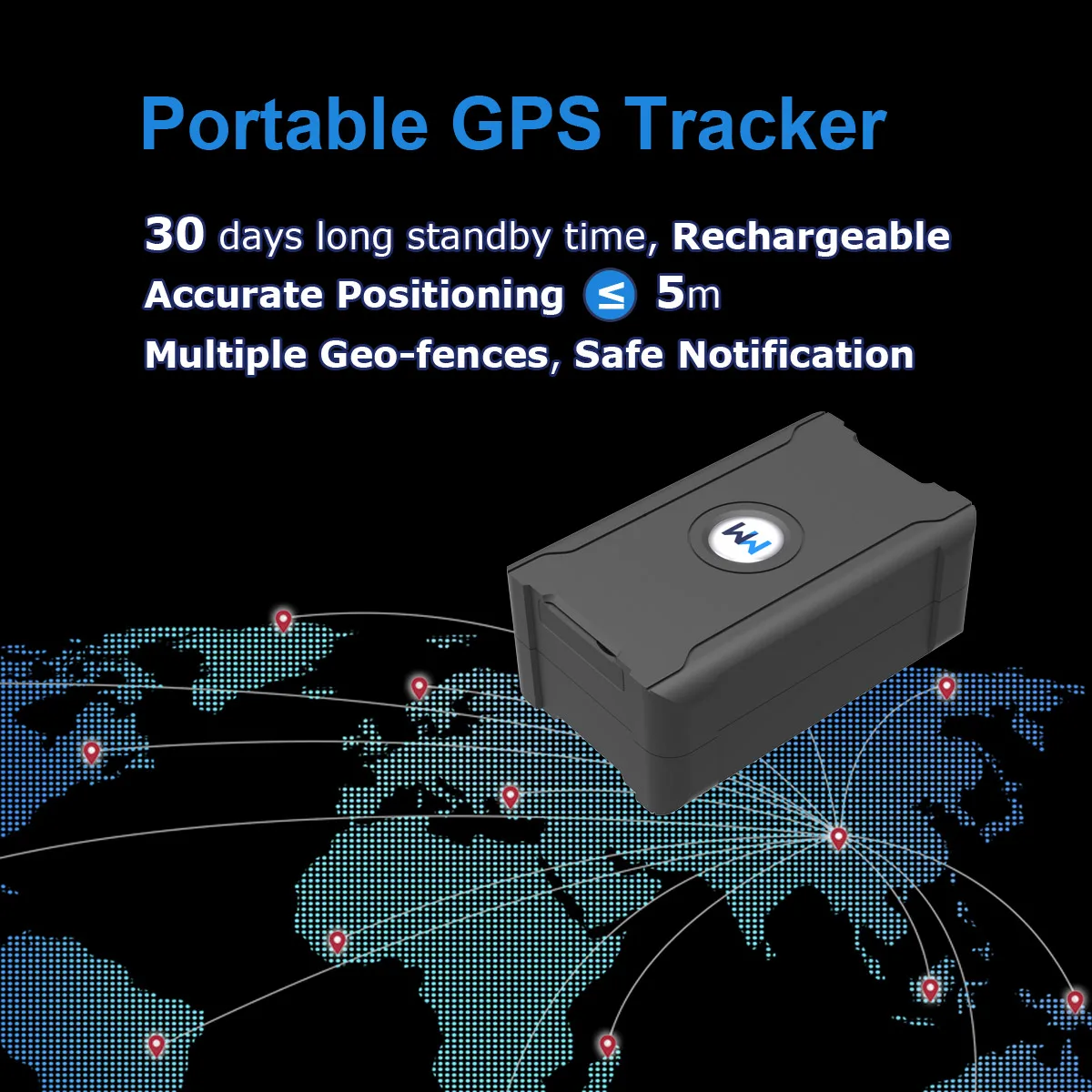 GPS Tracker – für Auto Lkw Taxi Tracking mit Sim Karte – Spargut