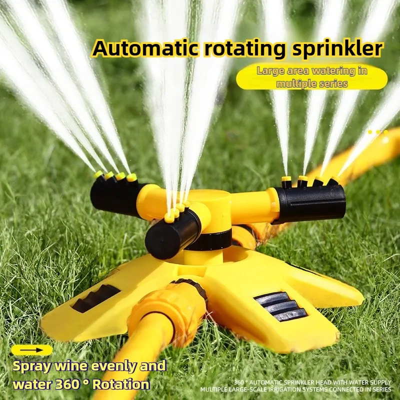 360 Degree Rotating Garden Sprinkler Automatic Lawn Water Sprayer ...