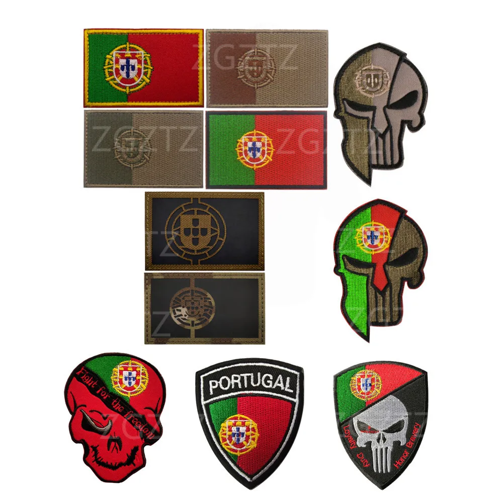 Bandeira-de-Portugal-Patch-Bordado-IR-Reflectivo-Bandeira-Portuguesa-Patches-Emblema-Militar-T ...