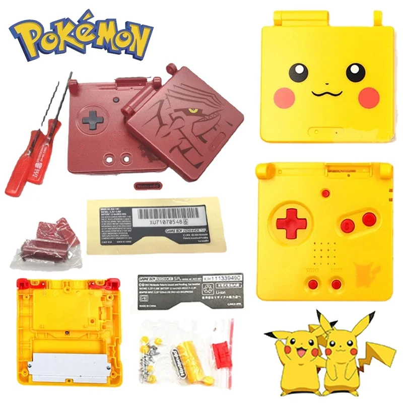 Pokemon-Pikachu-GBA-SP-Case-for-Nintendo-Gameboy-Advance-SP-Replacement ...