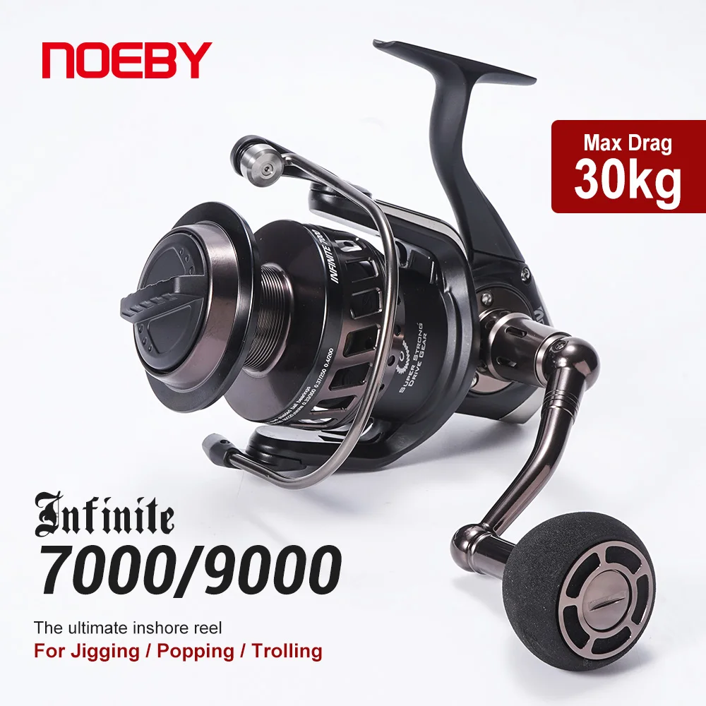 Noeby Infinite Fishing Reels Big Game Spinning Reel 7000 9000 Max Drag ...