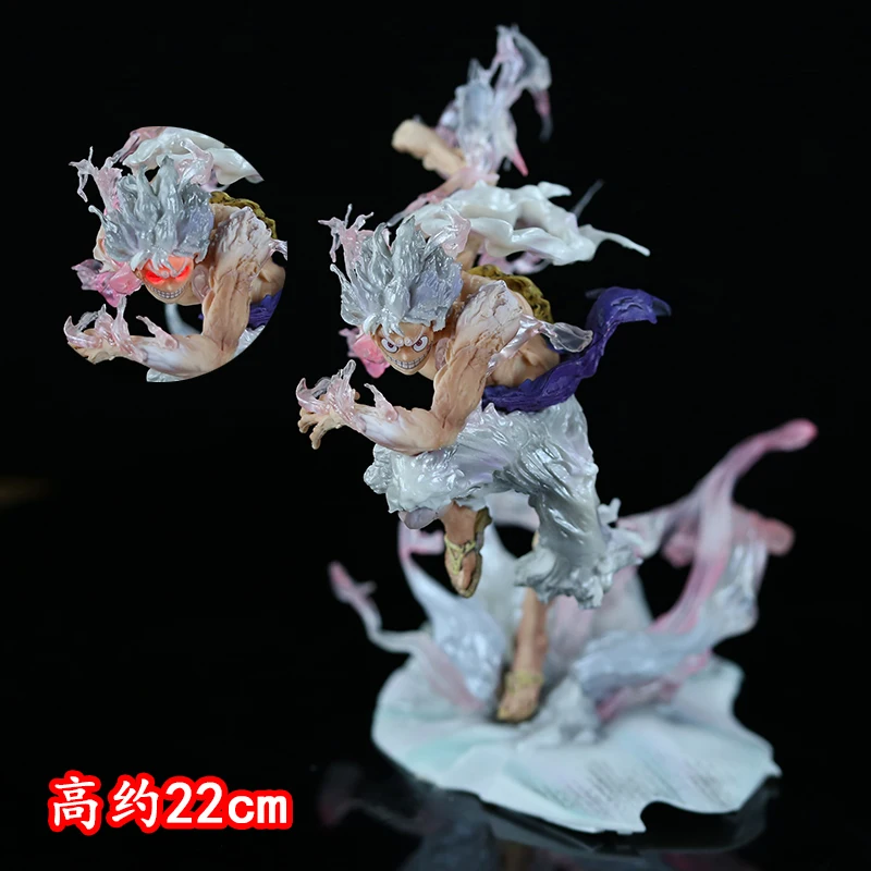 22cm-One-Piece-Anime-Figure-Luffy-Nika-Gear-5-Running-Posture-Model-Gk ...