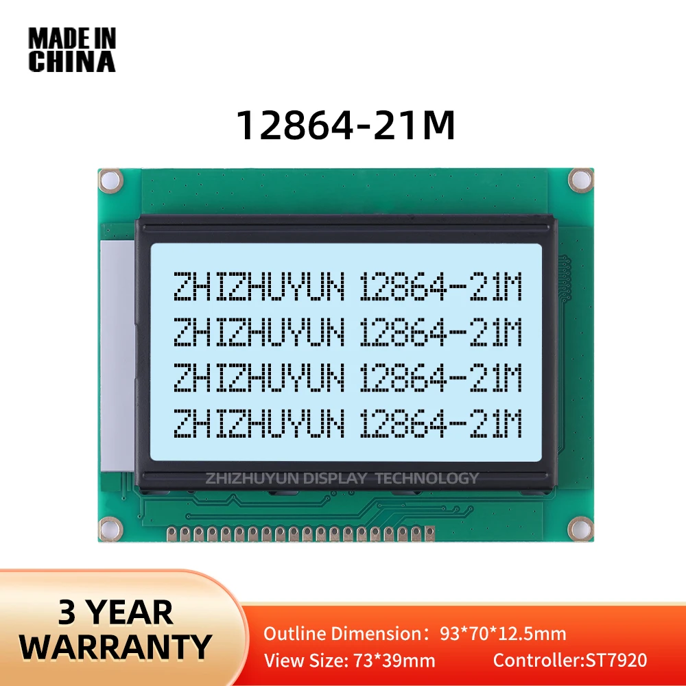 Wholesale-12864-21M-With-English-LCD-Display-Screen-Gray-Film-LCM ...
