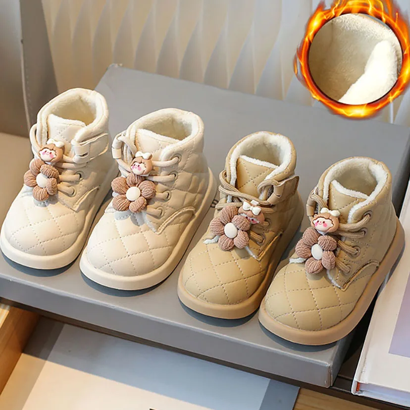 Winter-Snow-Boots-For-Little-Girls-Trend-Fashion-Cute-Plaid-Girl-s-Snow ...