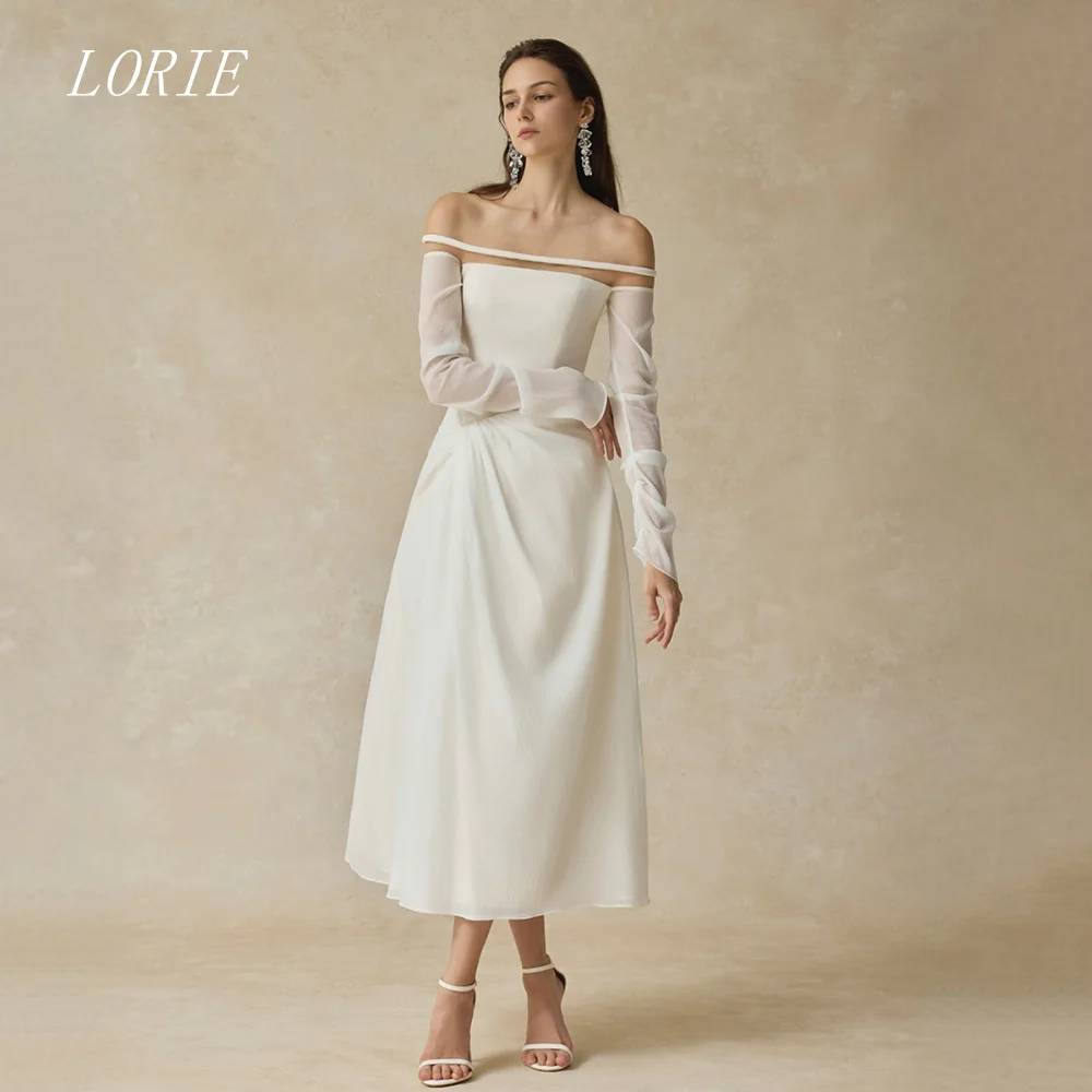 LORIE Elegant A Line Wedding Dress Sheer And Translucent Bridal Dresses ...