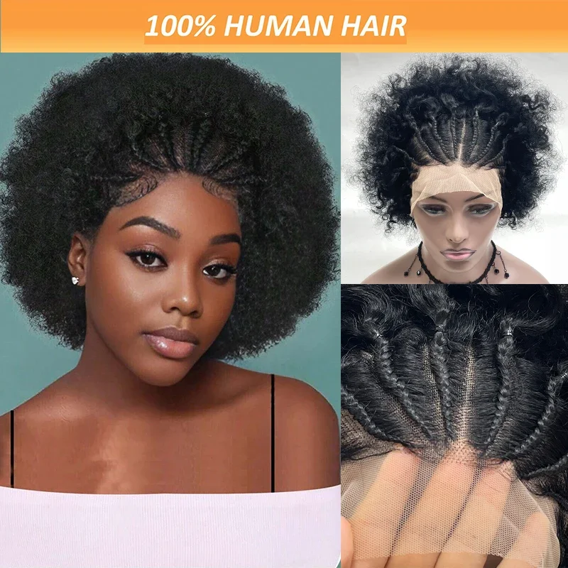8-Inch-Braids-Wig-Short-Afro-Curly-Wig-Women-100-Human-Hair-13X4-Lace ...
