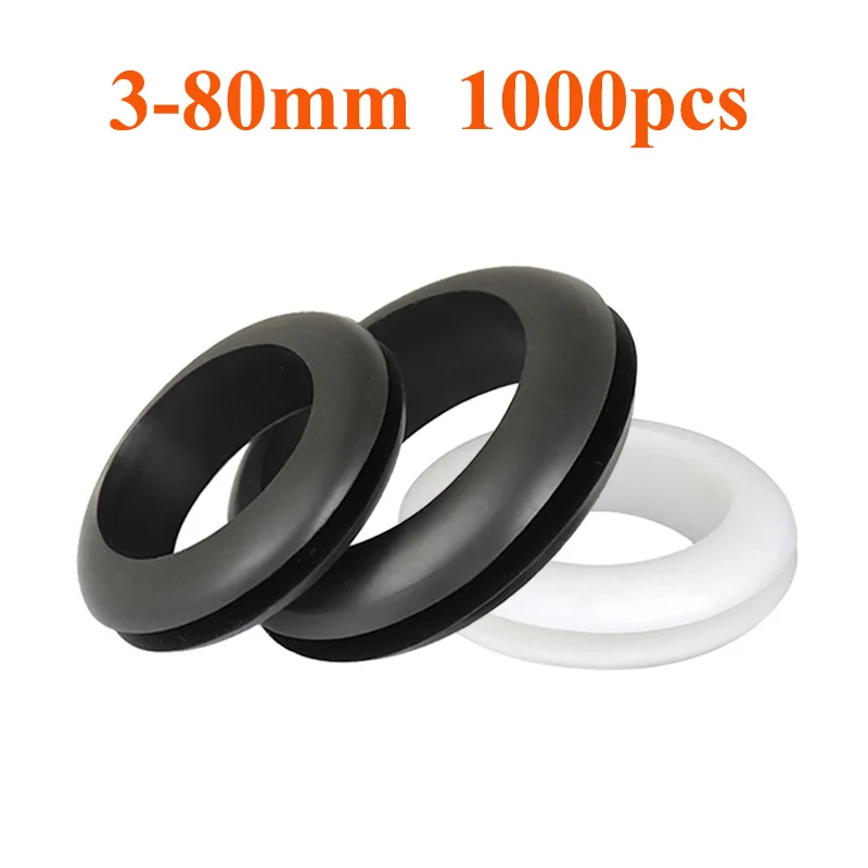 White-Black-O-Ring-Rubber-Grommet-Seal-Ring-Oil-Sealing-Gasket-for ...