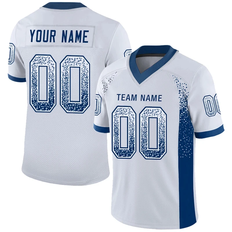 Fashion-White-Series-Customized-Football-Jersey-Personlized-Print-and ...