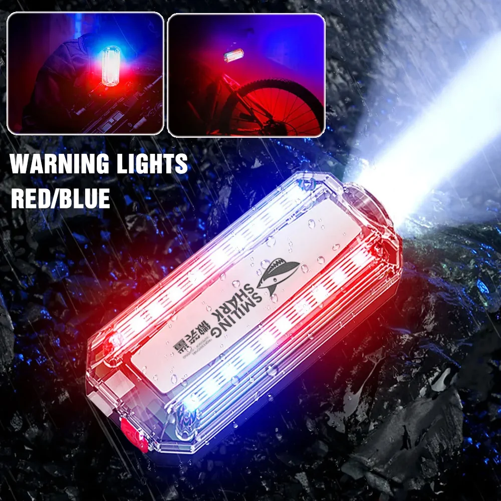 LED-Red-Blue-Strobe-Light-Mini-Police-Light-Rechargeable-Warning-Lights ...