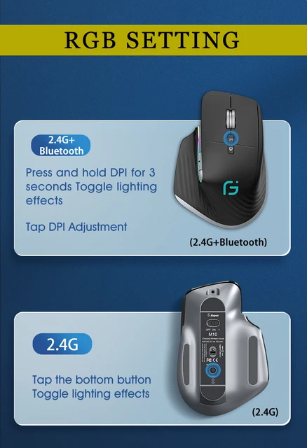 Geyes M10 Multimode Wireless Mouse, 43% OFF