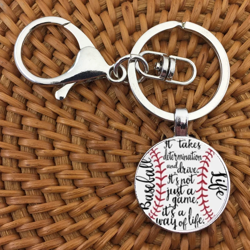 Creative-fashion-baseball-glass-metal-keychain-leisure-sports-men-and ...