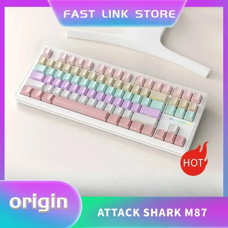 Attack-Shark-M87-Mechanical-Keyboard-Three-mode-Wireless-Rgb-Backlight ...