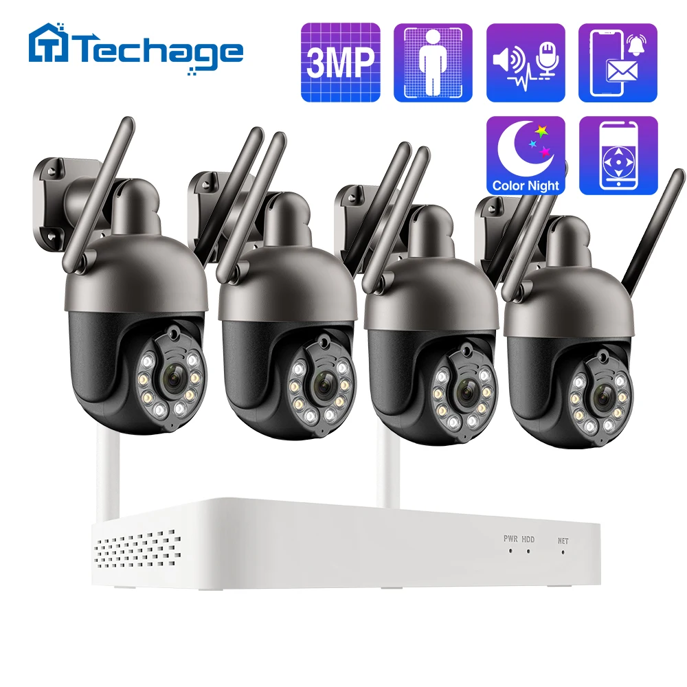 Techage-3MP-Tuya-NVR-PTZ-Wireless-CCTV-System-Two-Way-Audio-WIFI-IP ...