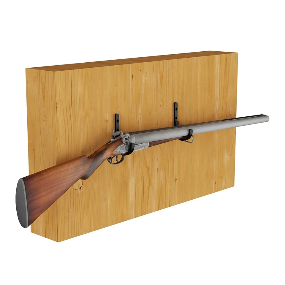 TRIPLE DEER Lockable Gun Wall Mount Shotgun Storage TRIPLE DEER Gun ...
