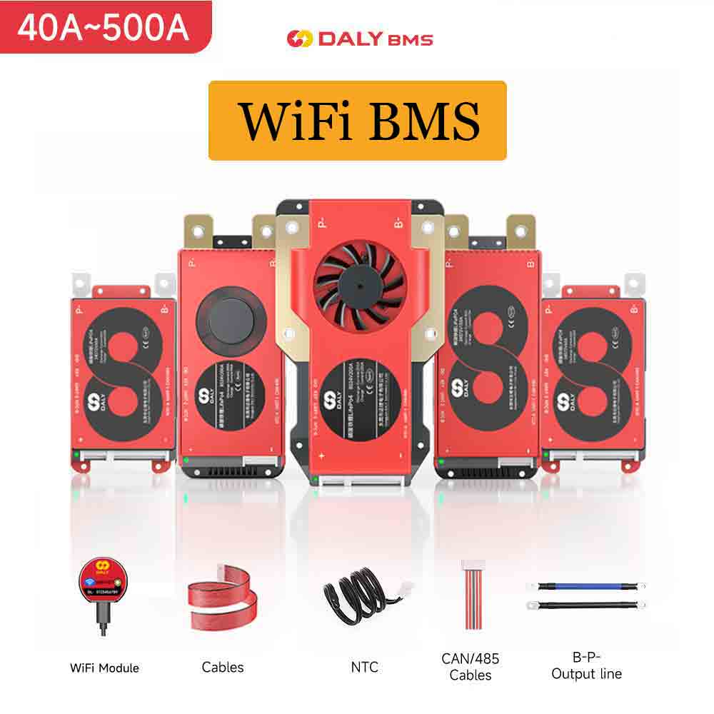 Daly Smart BMS 4S Lifepo4 8S 16S WiFi BMS 40A 60A 100A 150A 200A 300A 400A 500A WIFI APP for ...