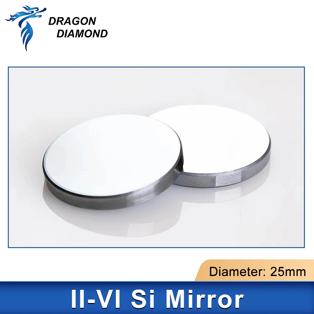 Original-II-VI-Si-Laser-Reflective-Mirror-20mm-25mm-Thickness-3mm-Co2 ...