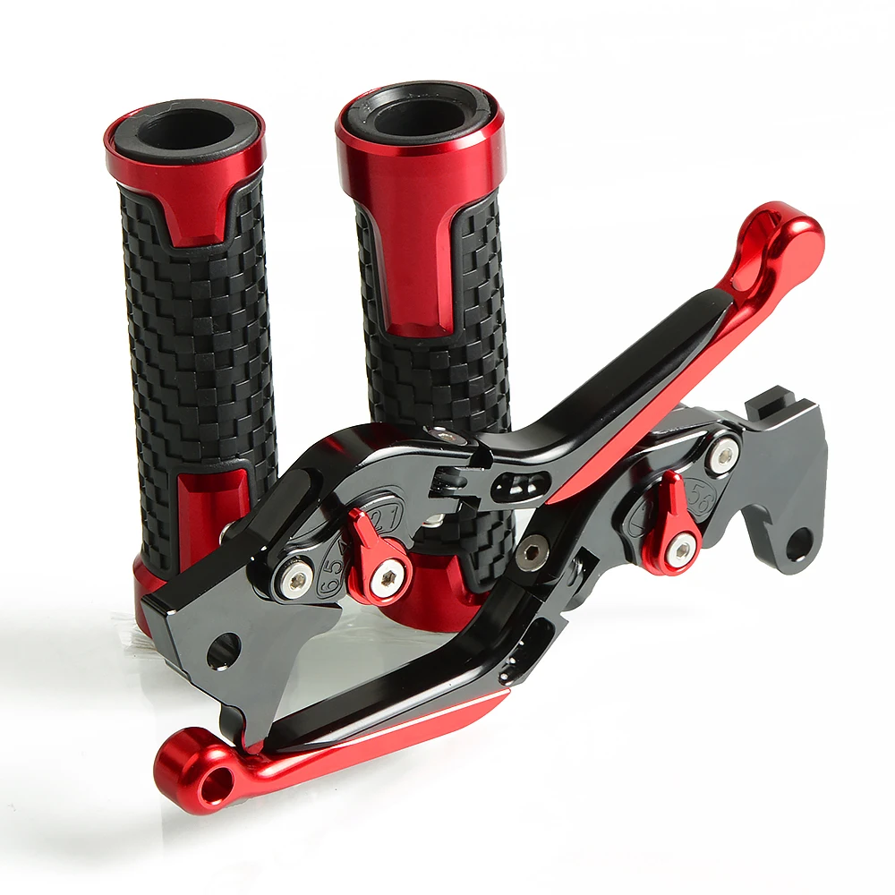 Motorcycle-CNC-Folding-Brake-Clutch-Levers-Handlebar-Hand-Grips-For ...