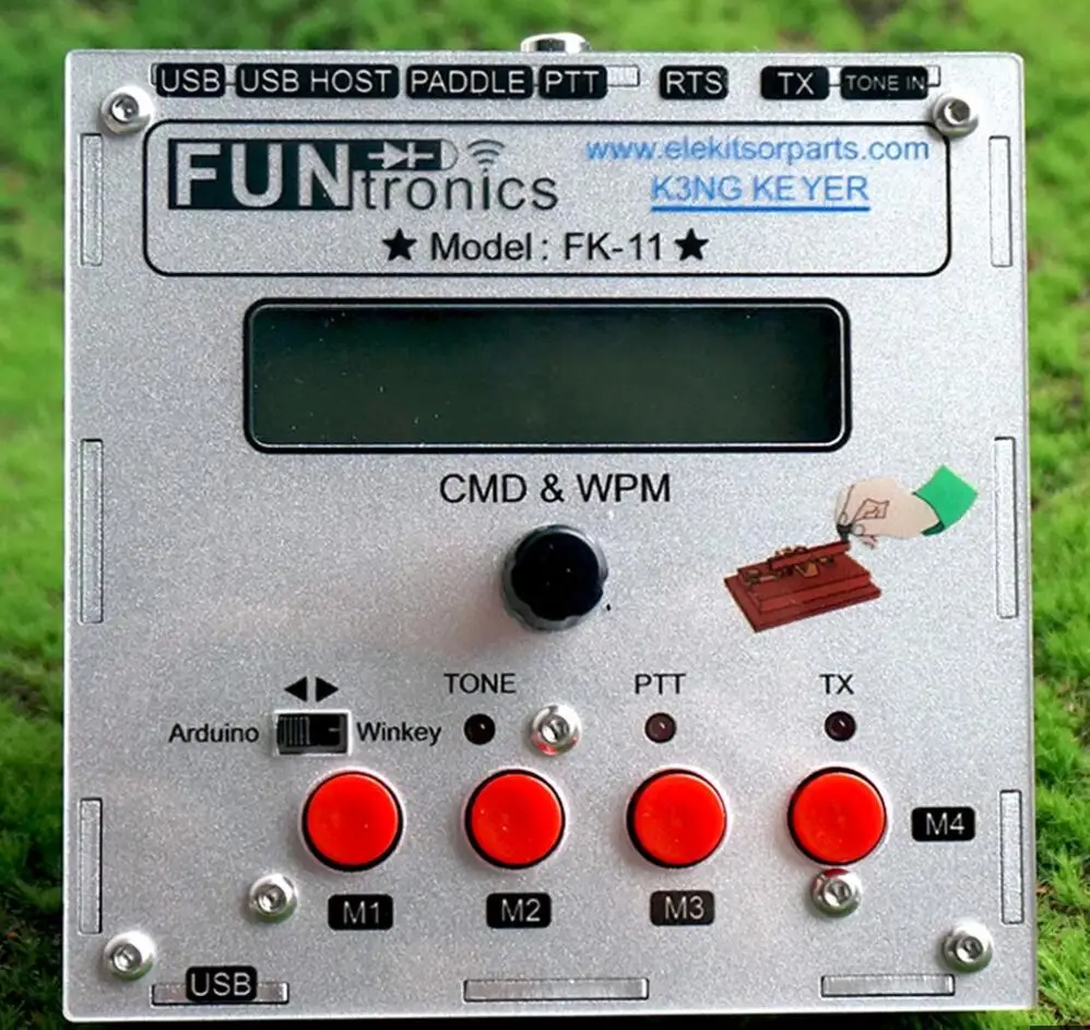 AISANRAY-CW-Keyer-Radio-Telegraf-Keyer-K3NG-HamRadio-Arduino-Telegram-trainer-winkey-interface ...