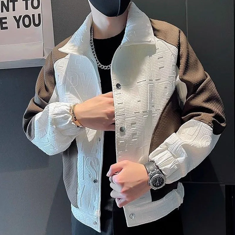 New-Spring-Autumn-Fashion-Trends-Advanced-Handsome-Colored-Polo-Coat ...