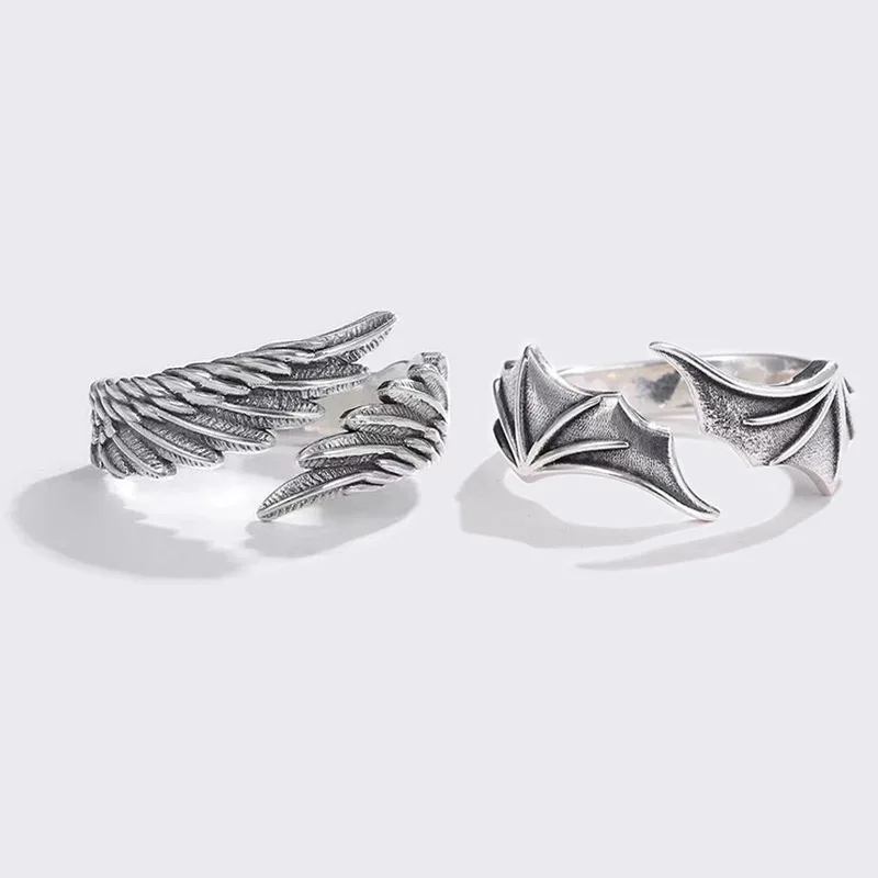 Anillo-creativo-Retro-con-alas-de-demonio-y-ngel-para-hombres-y-mujeres ...