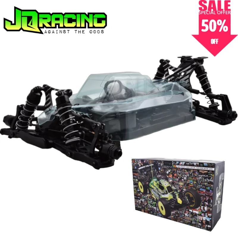 JQ RACING JQB0777SQ 1/8 니트로 레이싱 버기 블랙 에디션 SPEC Q, 사전 조립 4WD 오프로드 전문 RC카 ...