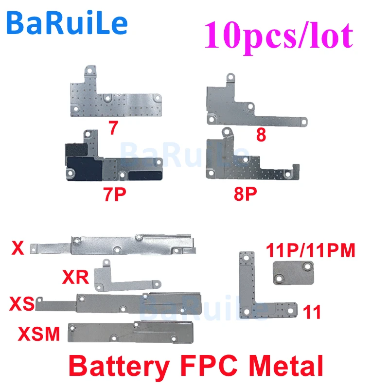 BaRuiLe-10pcs-Battery-Battery-FPC-Metal-Plate-Cover-for-iphone-X-XS-XR ...