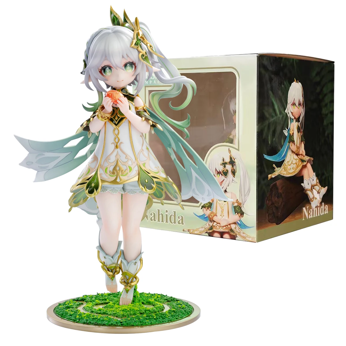 13CM-Anime-Genshin-Nahida-Figure-Grass-God-Mascot-Sitting-Instant ...