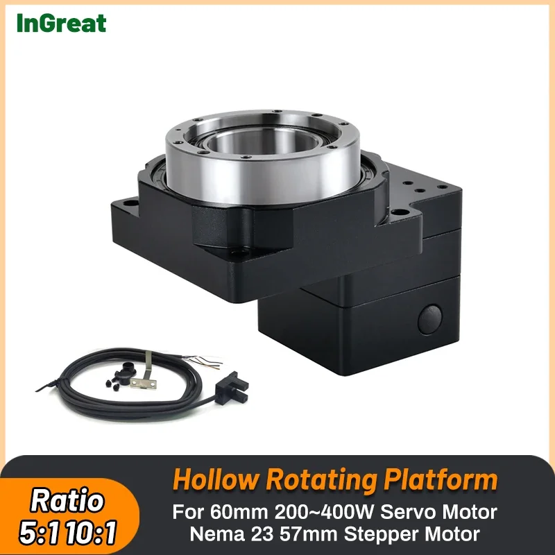 CNC-Hollow-Rotating-Platform-Circular-Positioner-Motorized-Indexing ...