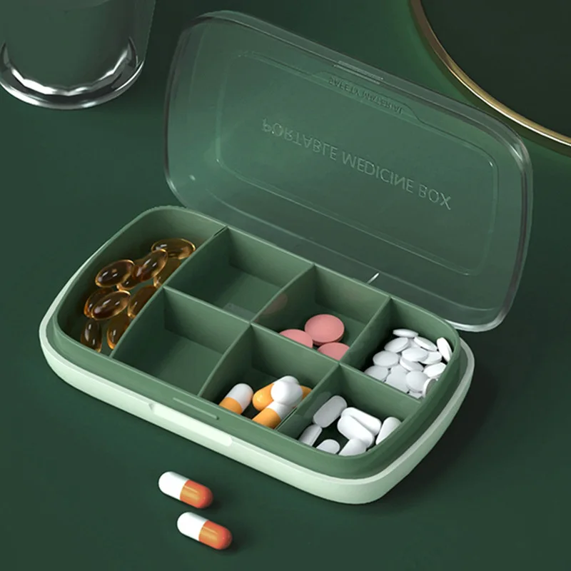 7-compartment-sealed-medicine-boxs-portable-moisture-proof-pill-box ...