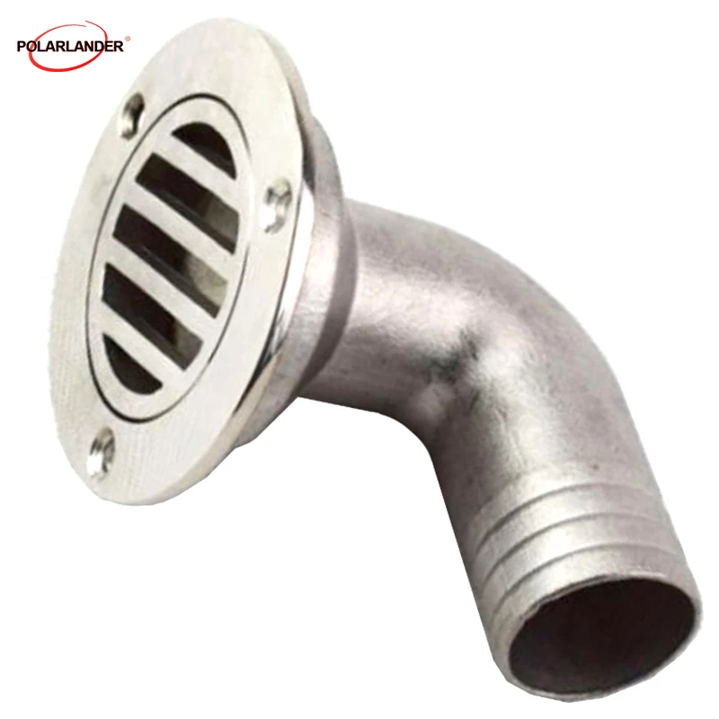 Marine Boat Deck Drain Scupper Accessories Stainless Steel 90 Degree ...