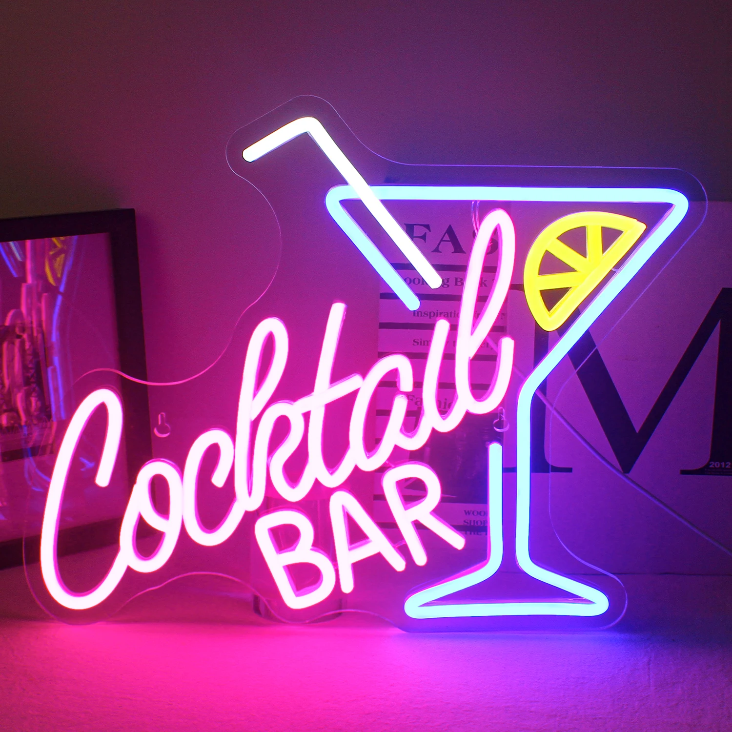 Enseigne-au-n-on-LED-pour-bar-cocktail-appliques-murales-d-art-d-cor-de ...