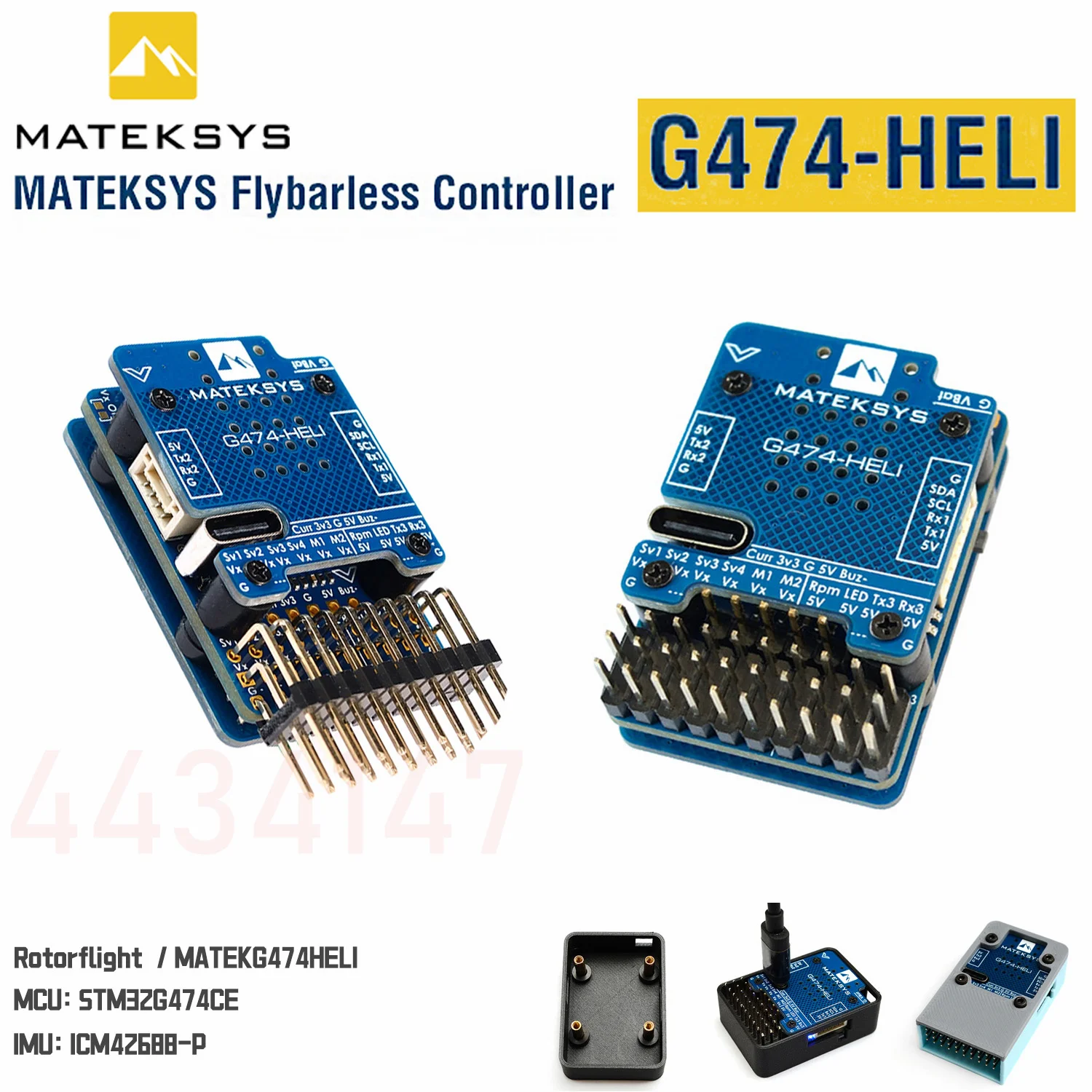 MATEK-Flybarless-RC-Helic-pteros-Controlador-G474-HELI-Built-in ...