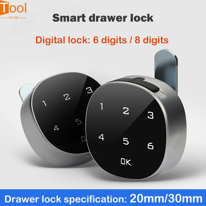 Touch-Screen-Digital-Smart-Electronic-Password-Door-Lock-Security-Anti ...