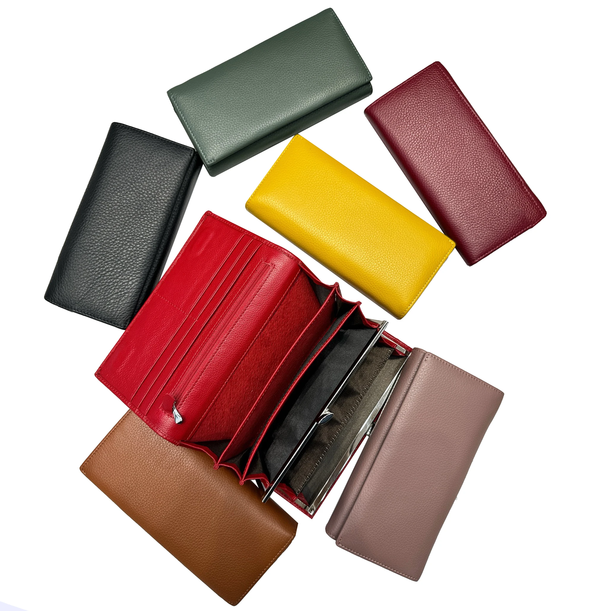 Women's Solid Colour Long Wallet Niche Design Fashion Simple Large ...