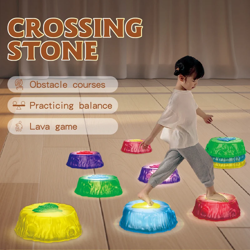 Luminous-Stepping-Stones-Kids-Sport-Toy-Balance-Stones-Sensory ...