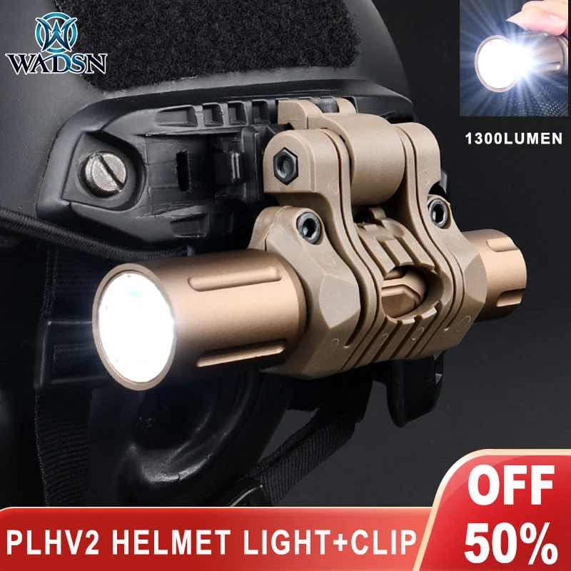 Wadsn-Metal-PLHv2-Helmet-Light-with-Clip-Modlit-Tactical-Flashlight ...