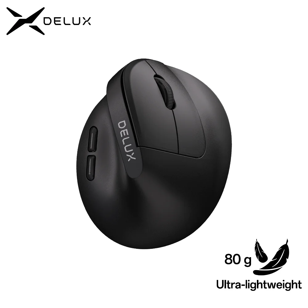 Delux M618 Air Ergonomic Wireless Mouse Vertical Mice Lightweight ...