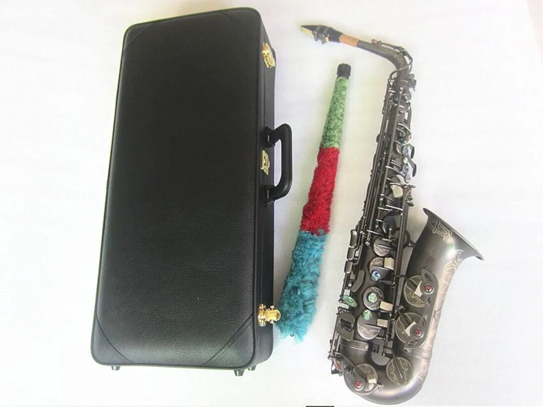 New Matte Black Saxophone E Flat Musical Instruments Quality Alto Sax ...
