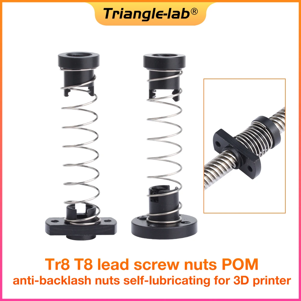 Trianglelab Tr8 T8 lead screw nuts POM anti-backlash nuts self-lubricating for ender 3 ENDER 5 ...