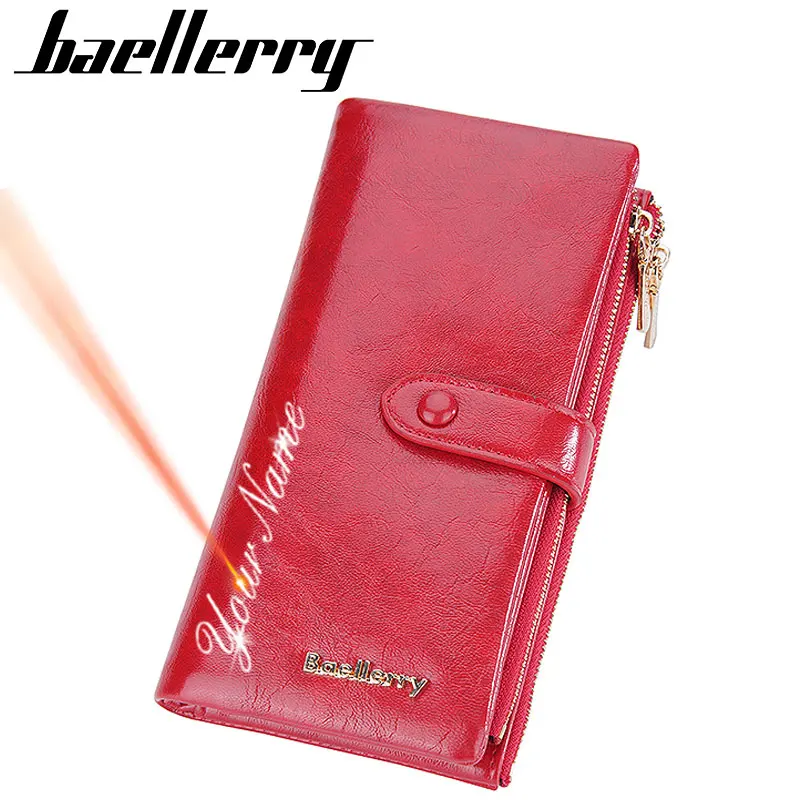 Baellerry-Women-Long-Wallets-Name-Engraving-High-Quality-Card-Holder ...