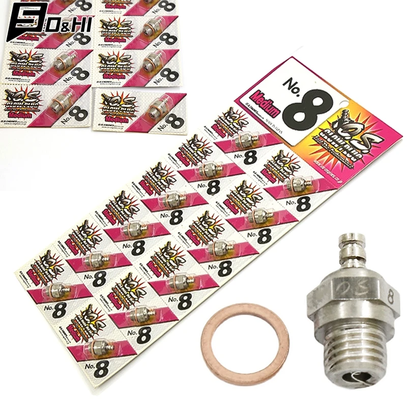 1PC 2Stroke OS Engine Glow Plug OS8 No.8 O.S. OS8 Plug N Glow Plugs For ...
